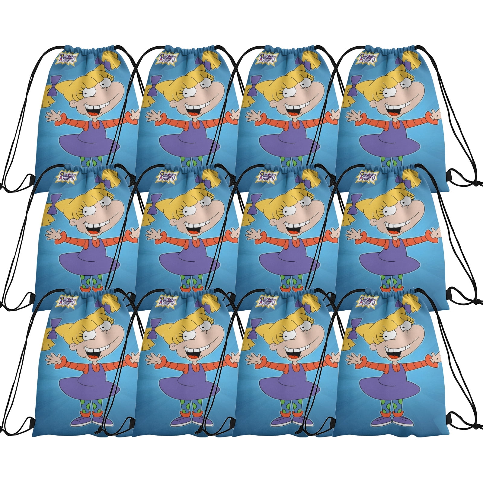 12 Pieces Rugrats Candy Drawstring Bag, Drawstring Goodie Favor Bags ...