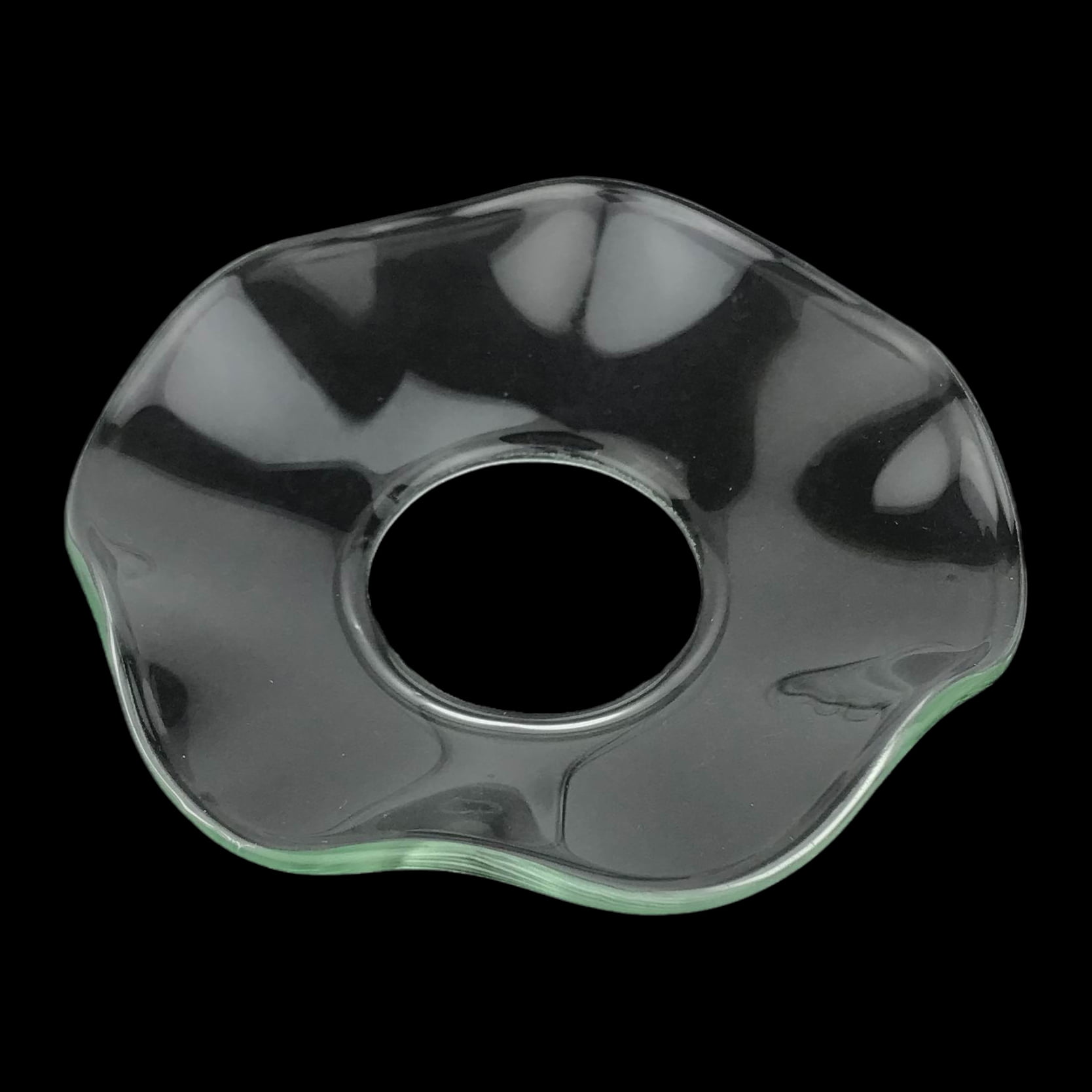 12-Piece Set Scallop Glass Candle Bobeches, Candle Rings for ...