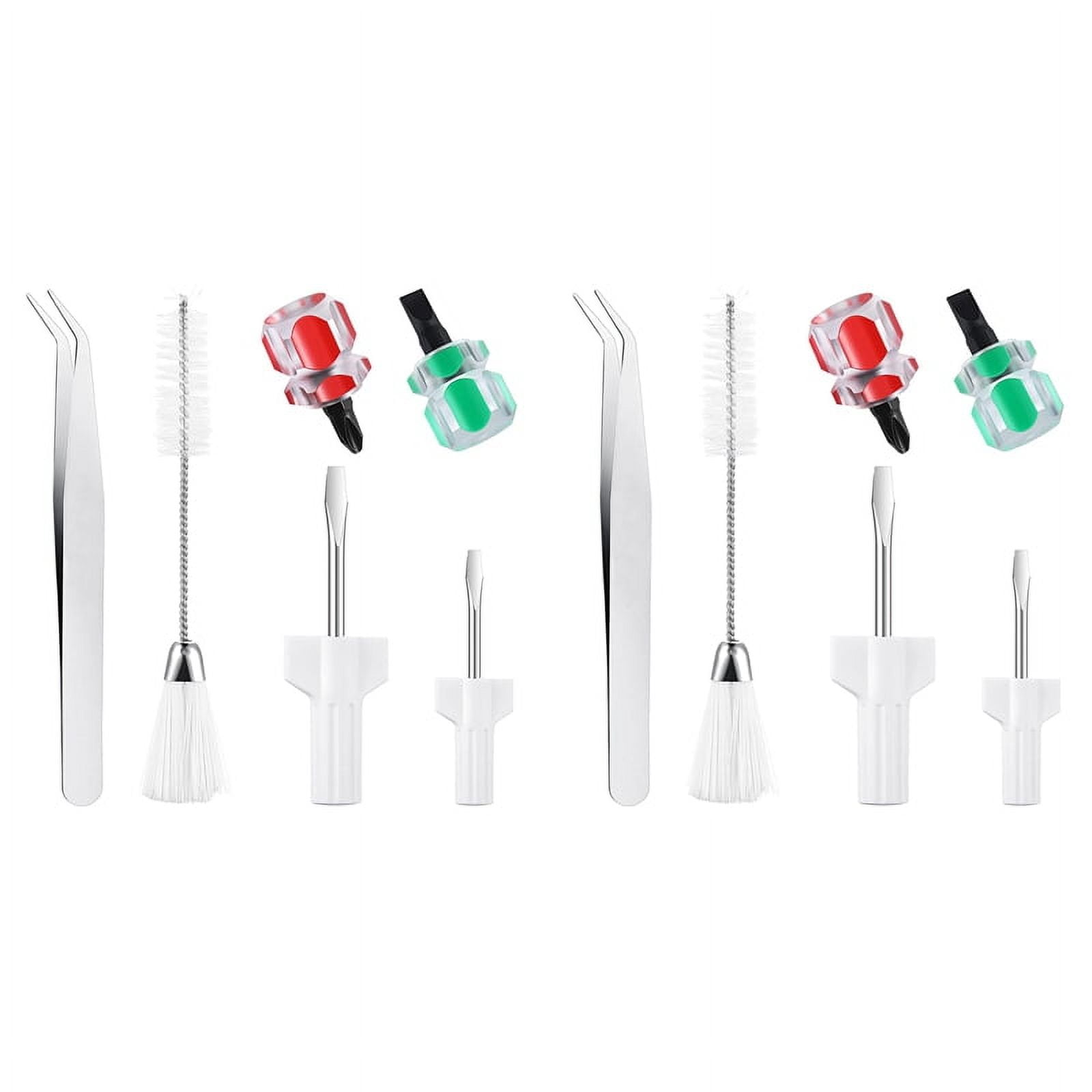 12 Pieces Sewing Machine Cleaning Kit Includes Tweezers Double Headed ...