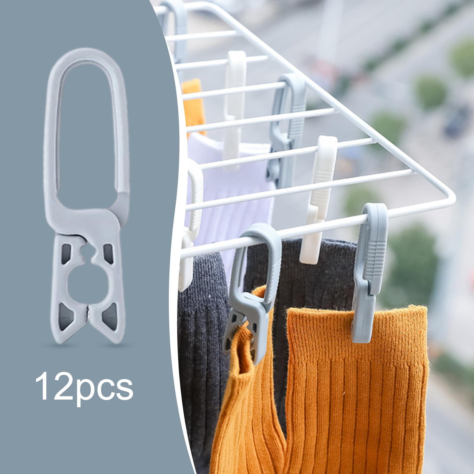 12 Pieces Sock Hangers Garter Fastener Clips for Suspenders Pants ...