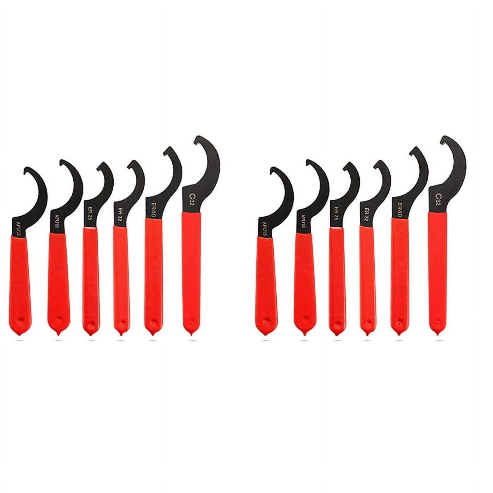 12 Pieces Spanner Wrench Set Adjustable Coilover Wrench Spanners Hook Wrenches Tools Coilover ...