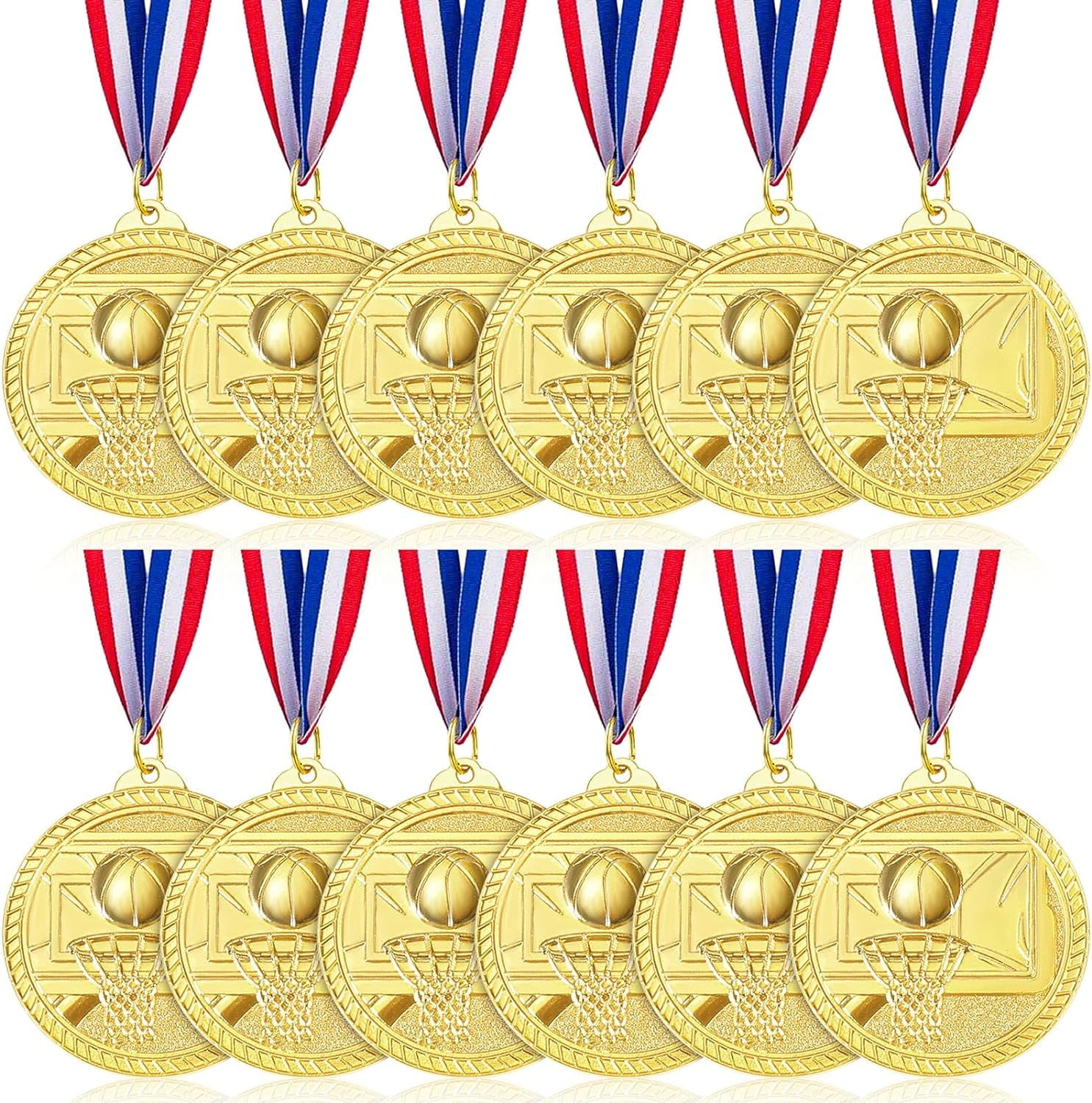 100 Pieces Gold Medals for Kids Medals for Awards Plastic Winner Award ...