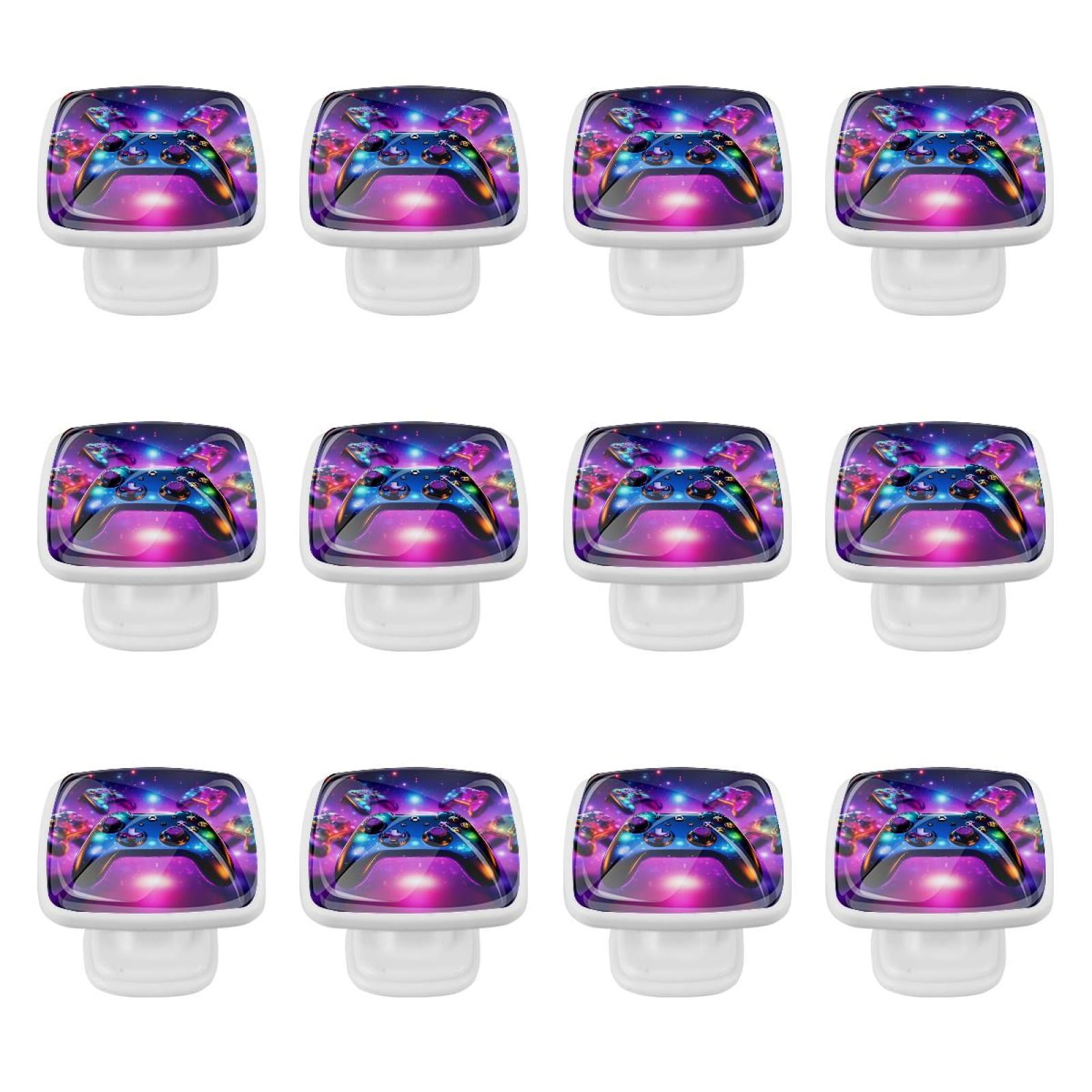 12 Pieces Square Cabinet Handles Gamepad Knobs Square Drawer Pulls with ...