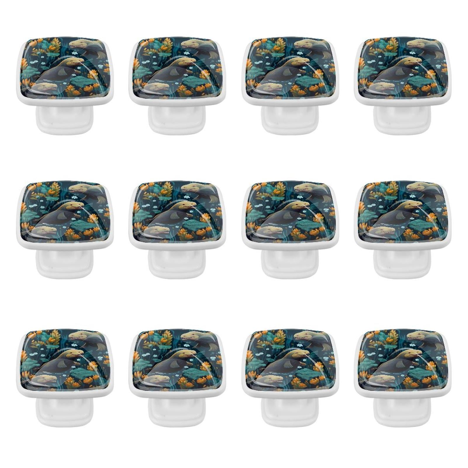 12 Pieces Square Cabinet Handles Platypus Knobs Square Drawer Pulls ...