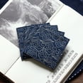 12 Pieces of Square Cotton-covered Table Mats,3.5in*3.5in Jacquard ...