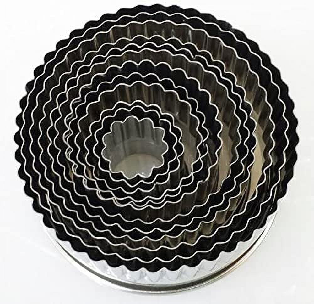 12 Pieces Tall Round Cutter Set (Fluted) - Walmart.com