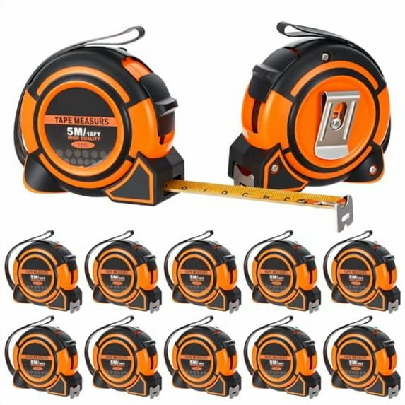 12 Pieces Tape Measure 16 ft Retractable Measuring Tape Bulk with ...