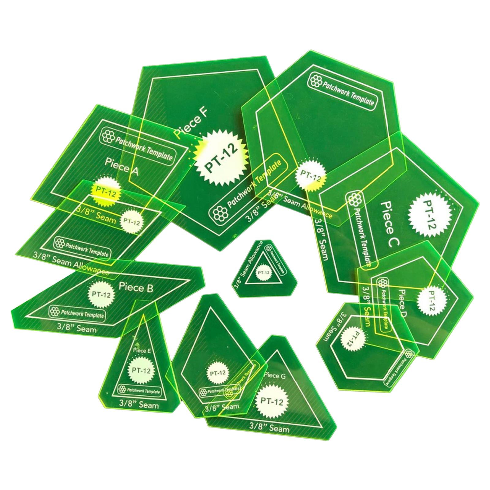 12 Pieces Template Set Accessories Handmade Creative Portable Template ...
