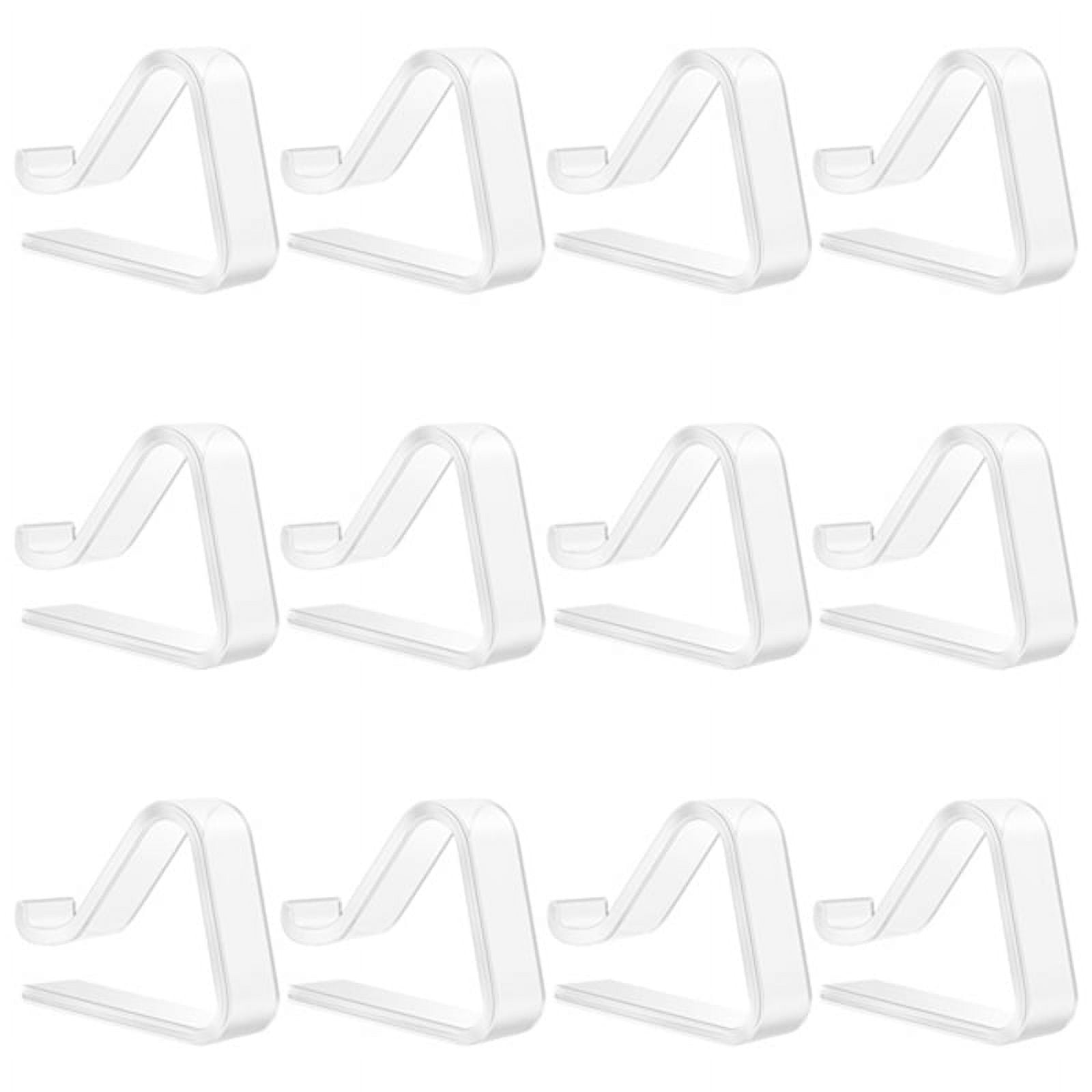 NEW 12 Pieces Transparent Tablecloth Clips, Table Cloth Clips,Windproof ...