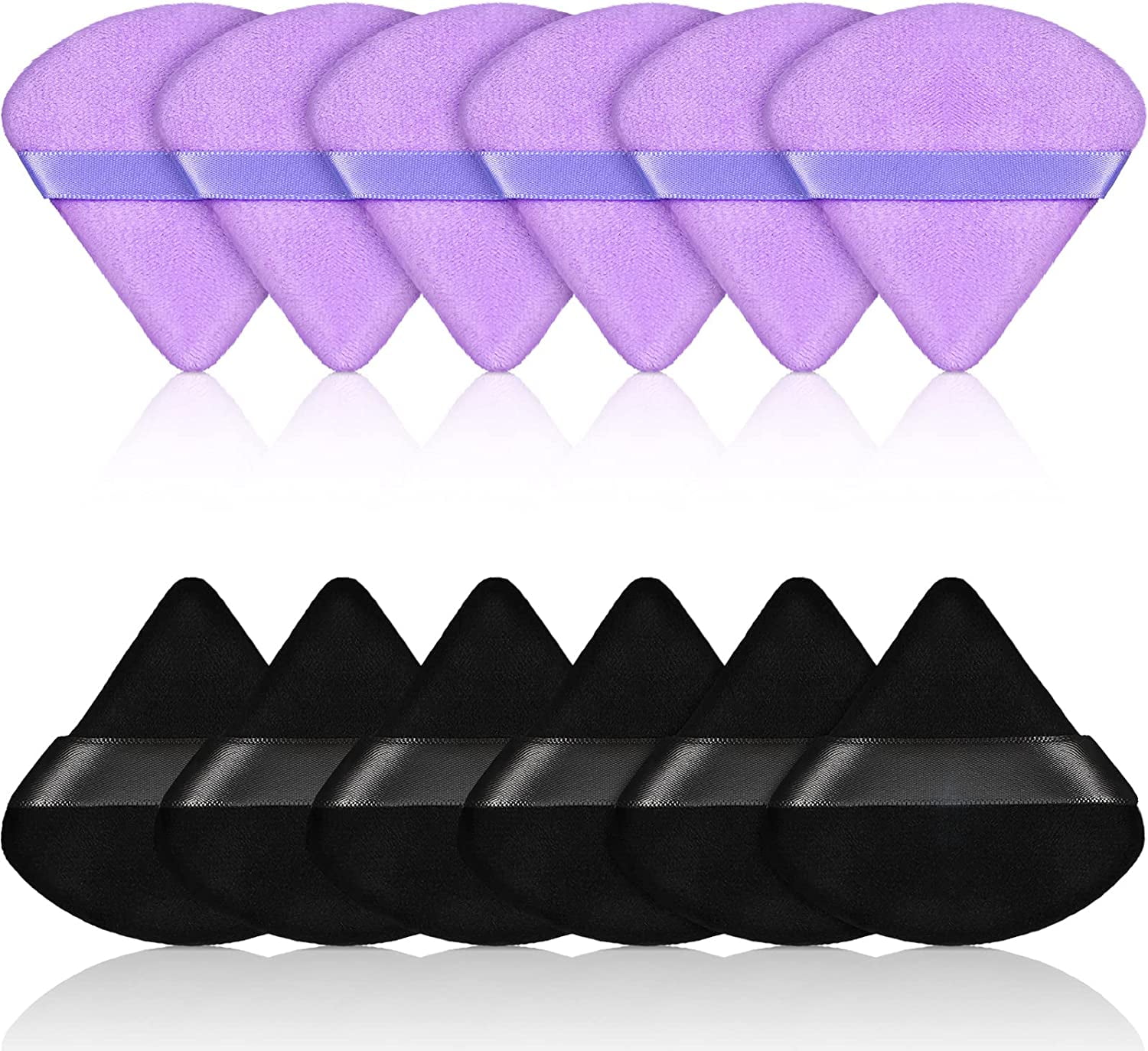 12 Pieces Triangle Powder Puff Face Makeup Cosmetic Puff - Walmart.com