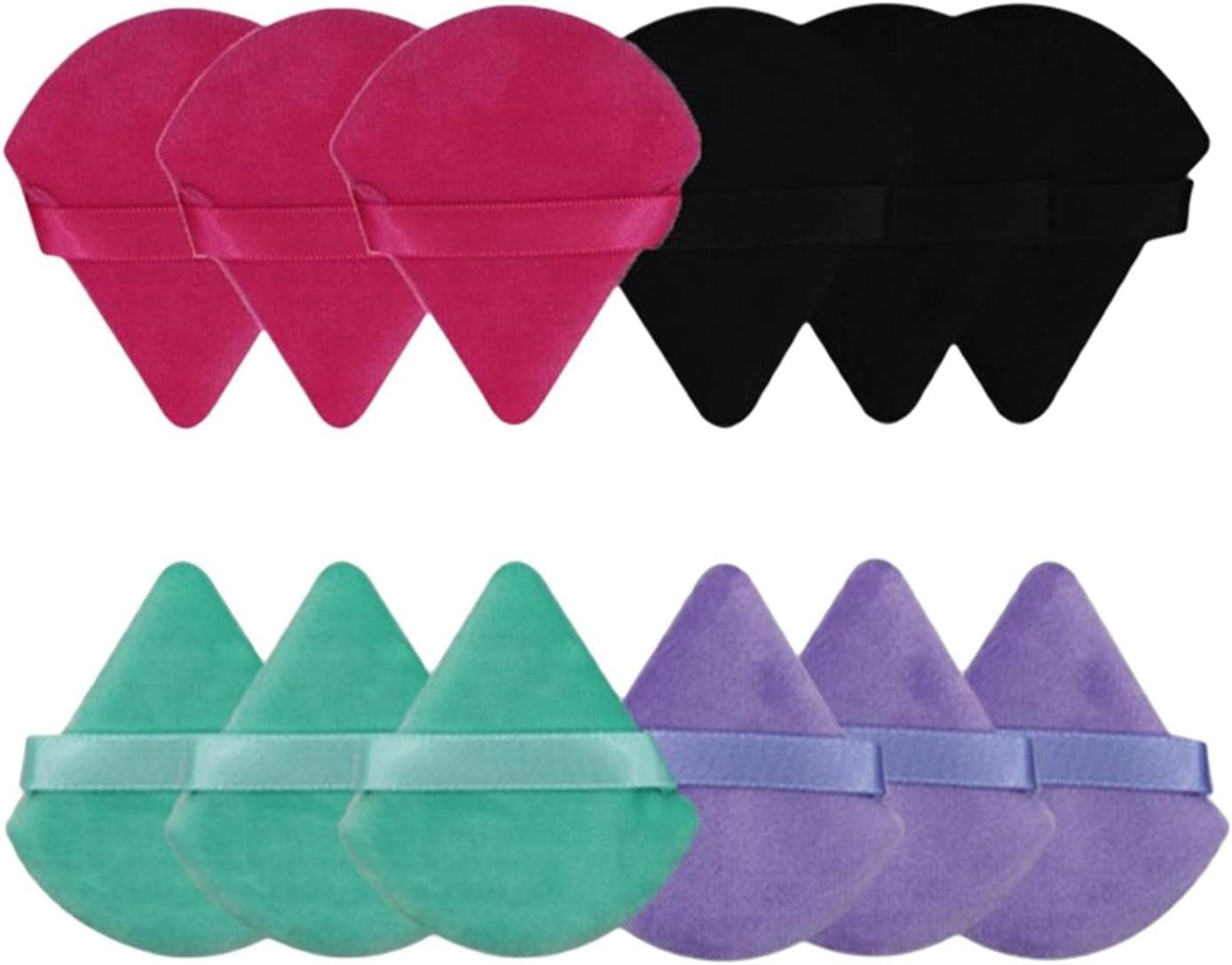 12 Pieces Triangle Powder Wedge Shape for Loose Powder Under Eyes ...