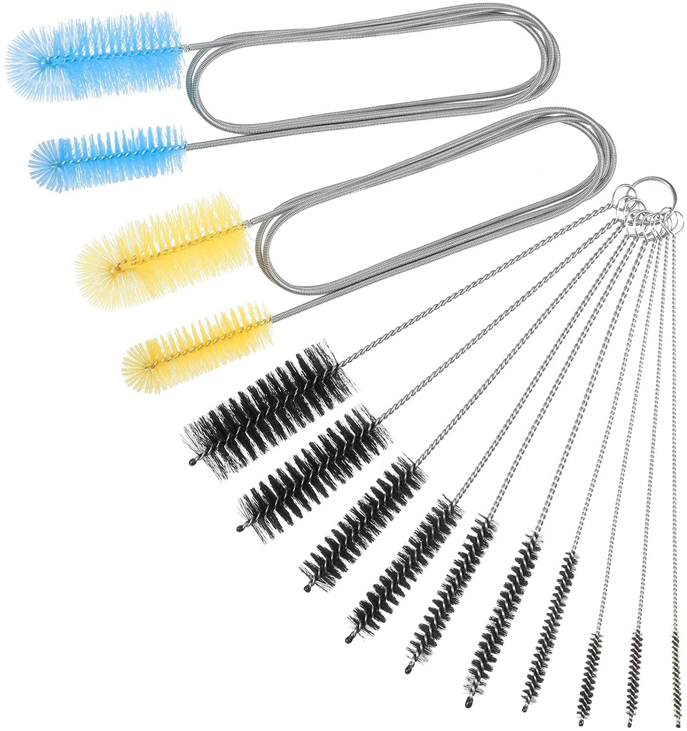 12 Pieces Tube Cleaning Brush Aquarium Filter Nylon Tube Brush Set ...
