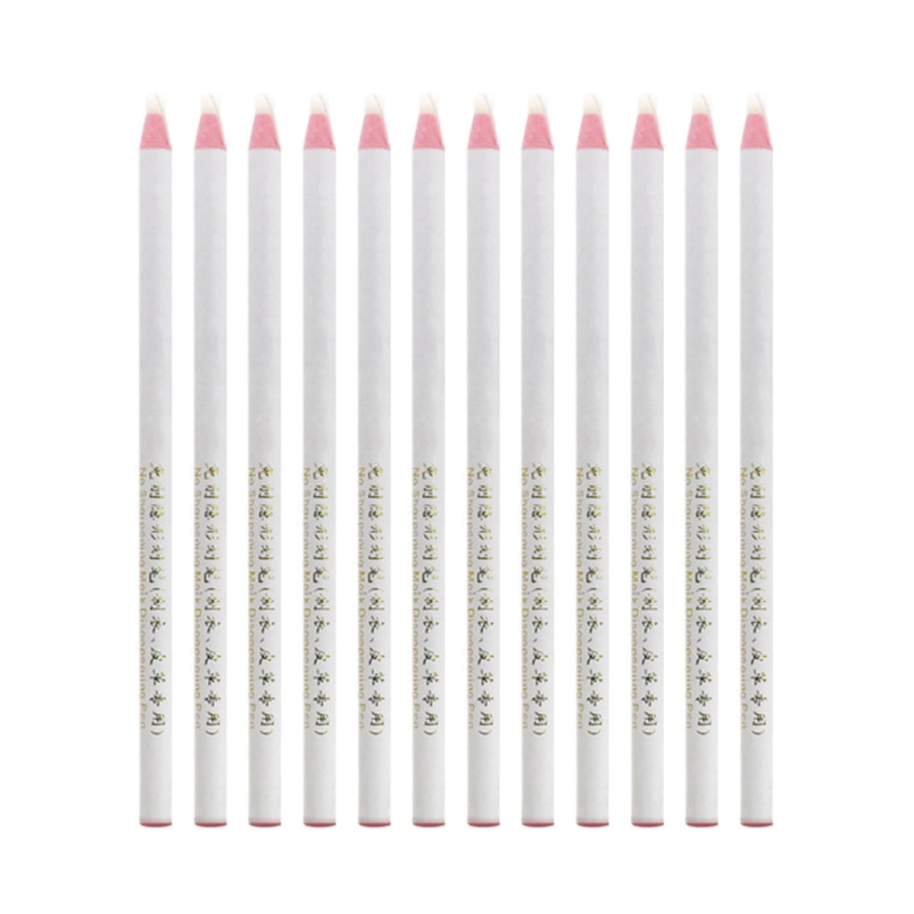 12 Pieces White Sewing Mark Pencils No Sharpening for Fabric Marking ...