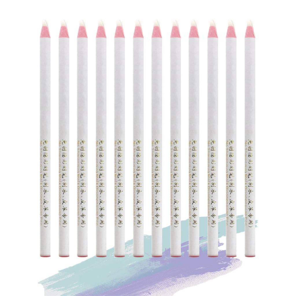 12 Pieces White Sewing Mark Pencils No Sharpening for1eatherFabric ...