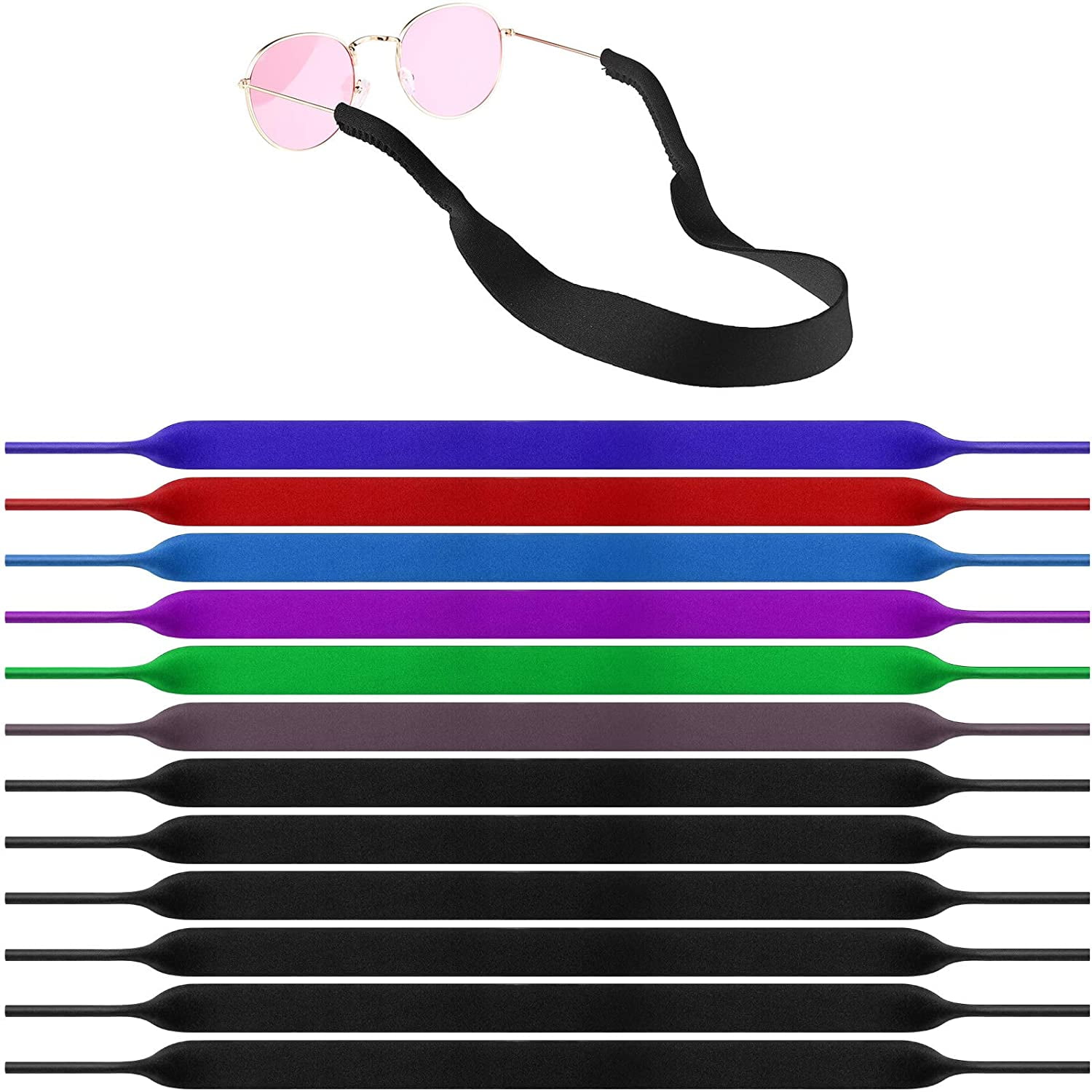 12 Pieces Women Men Sunglass Straps Holder Floating Sunglasses Strap ...
