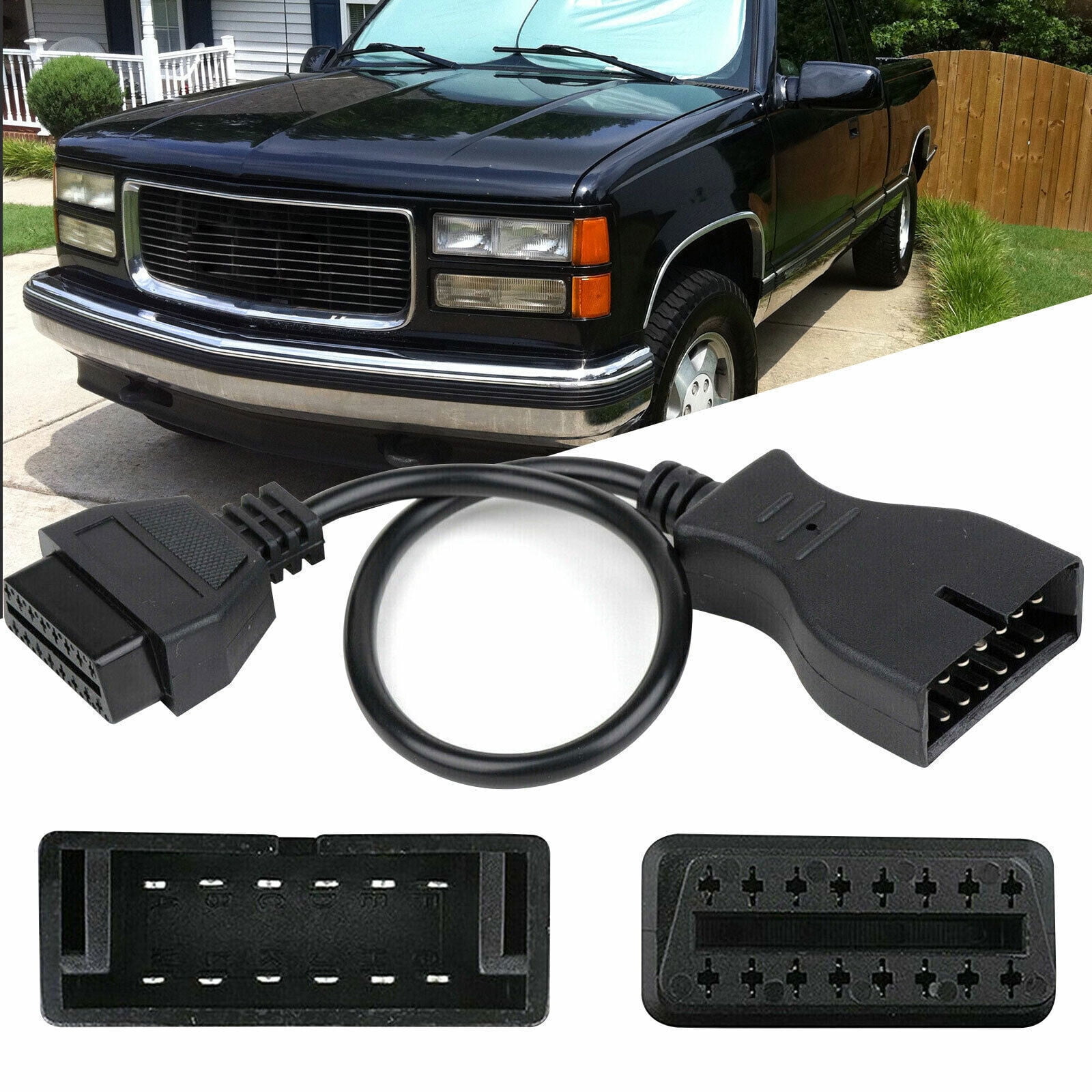 12 Pin OBD1 to 16 Pin OBD2 Convertor Adapter Cable Fits GM Diagnostic ...