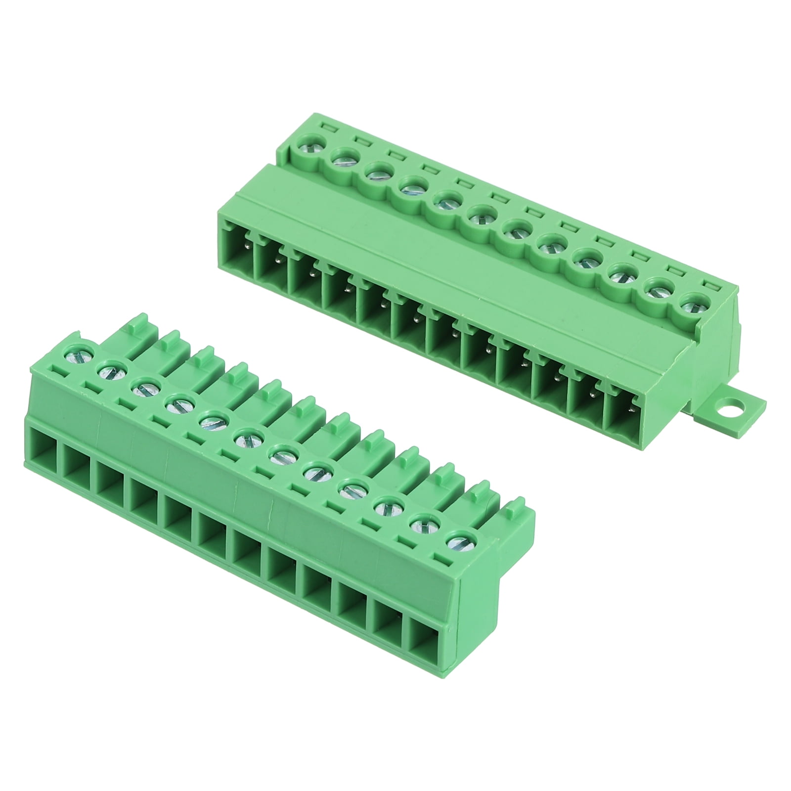 12 Pin Screw Terminal Block Connector, 3.81mm PCB Mount Screw Terminal - Walmart.com