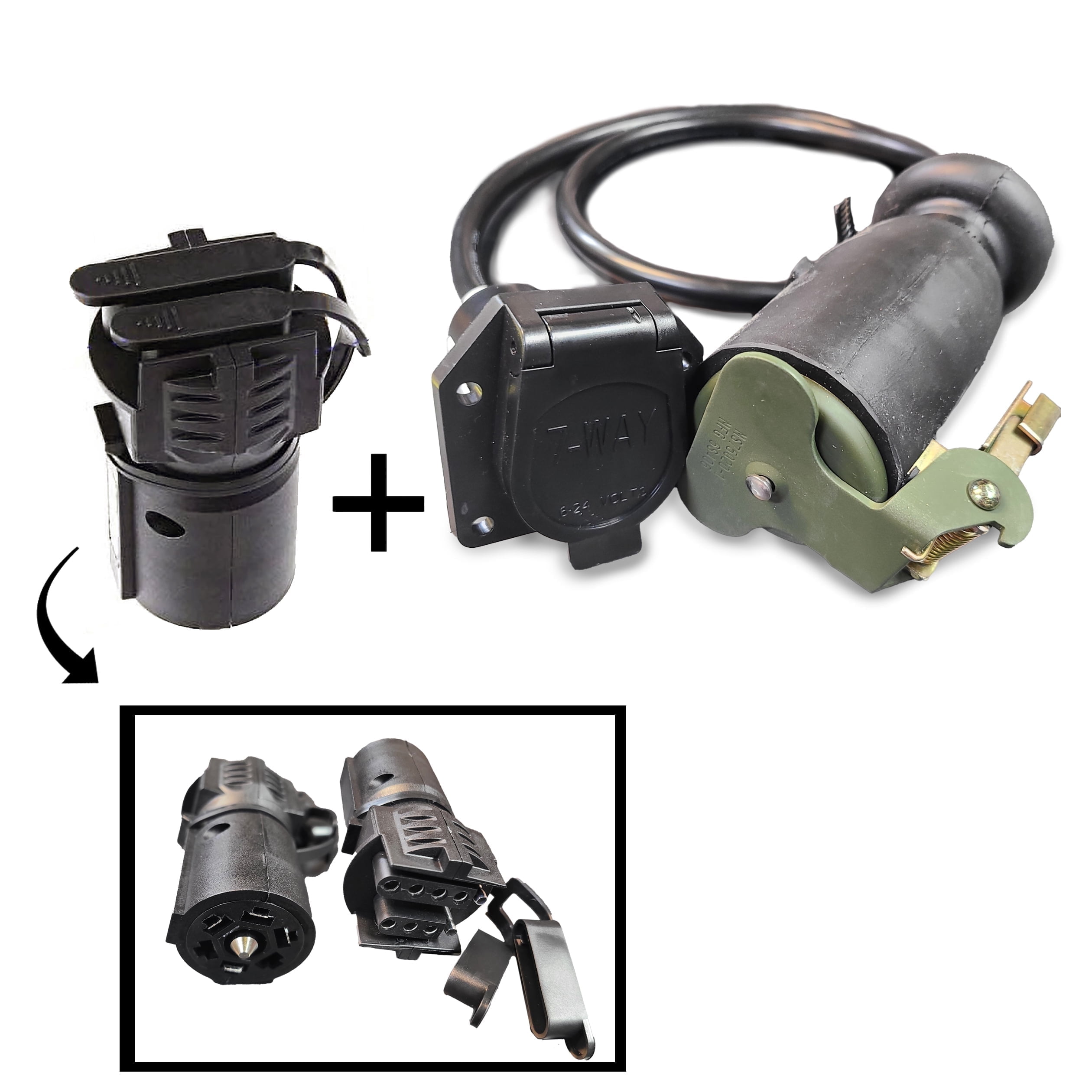 12 Pin To 5 Pin Military Adapter Wiring Harness, Fits Humvee to ...