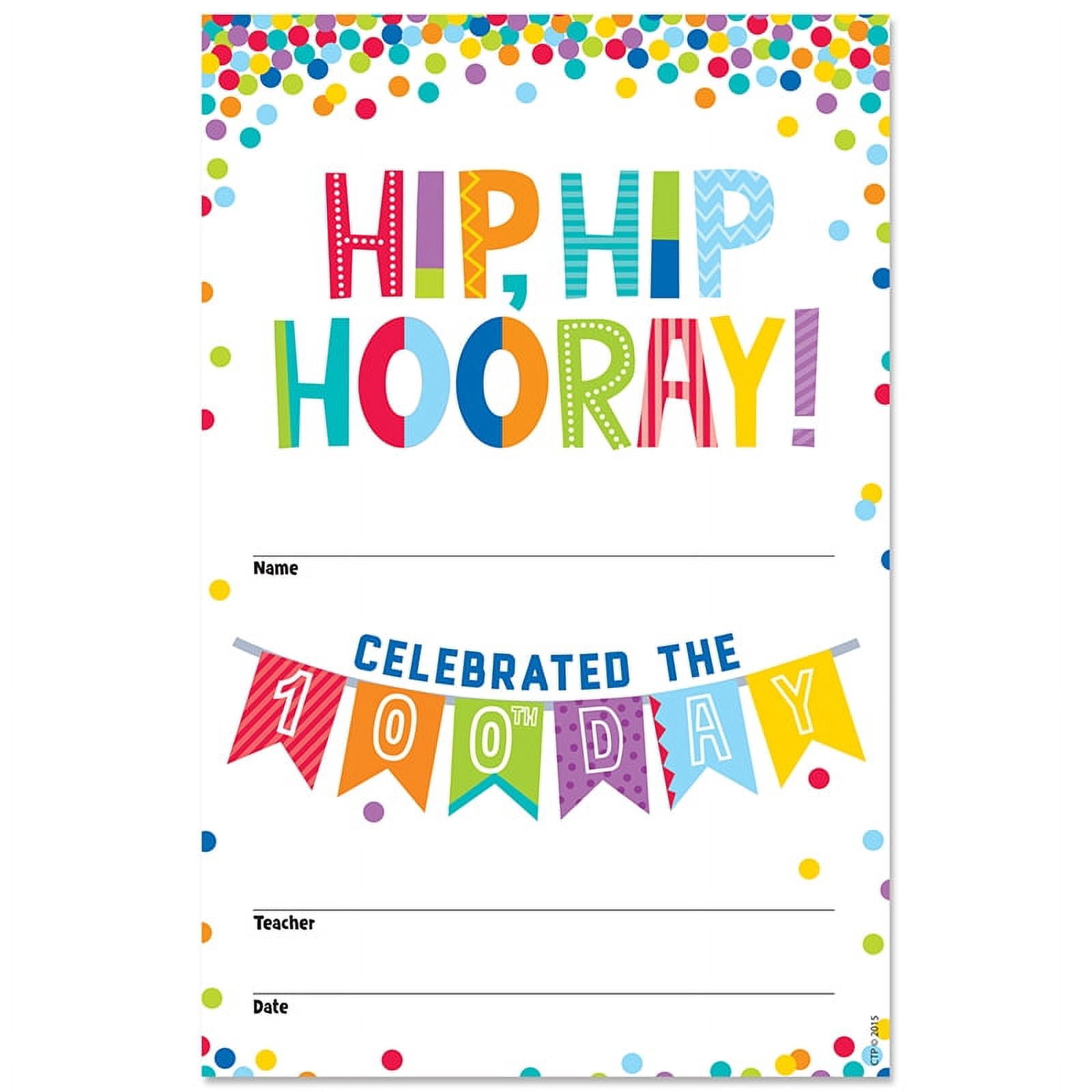 (12 Pk) Hooray For The 100Th Day Awards - Walmart.com