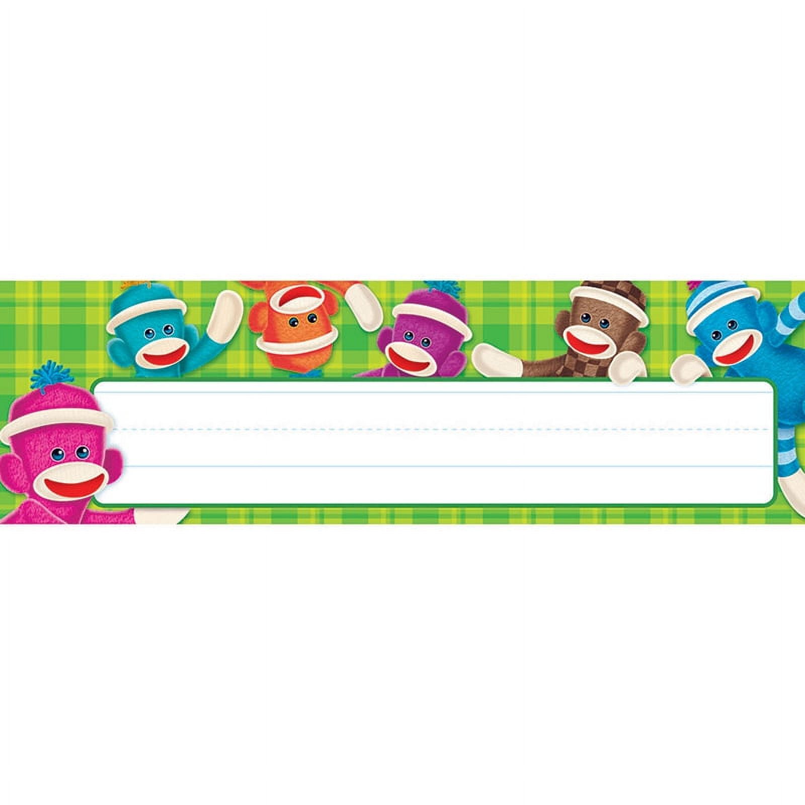 (12 Pk)Sock Monkey Desk Name Plates - Walmart.com