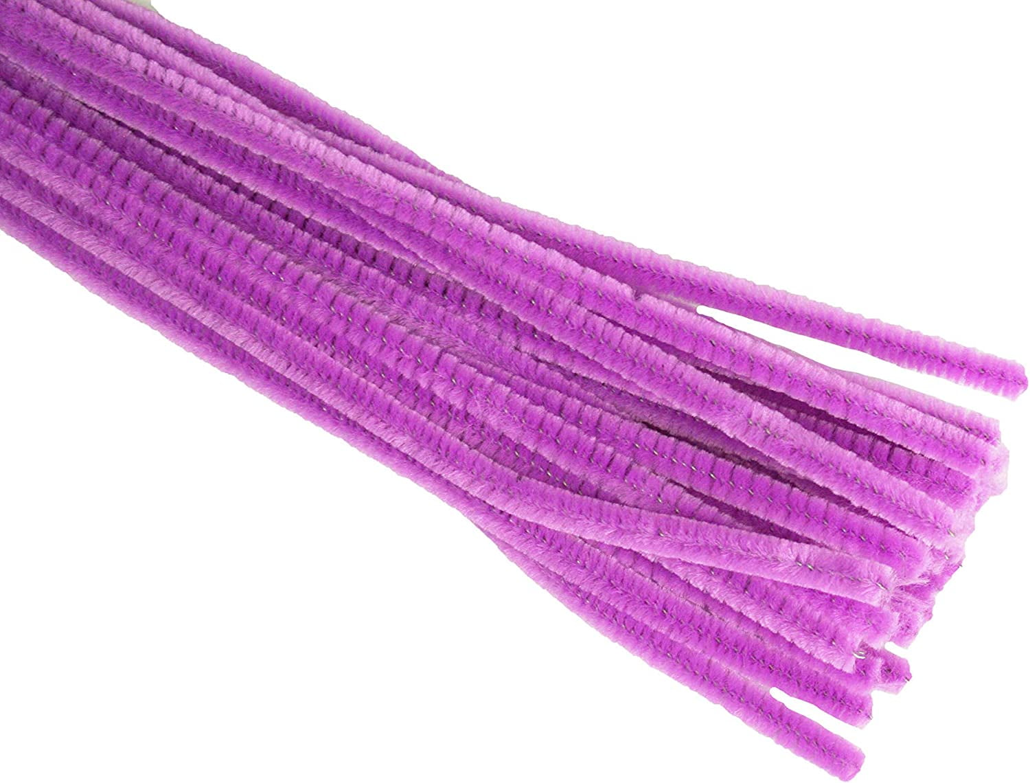 12" Plain Dark Lavender Chenille (Pipe Cleaner) 6MM Stems Choose ...