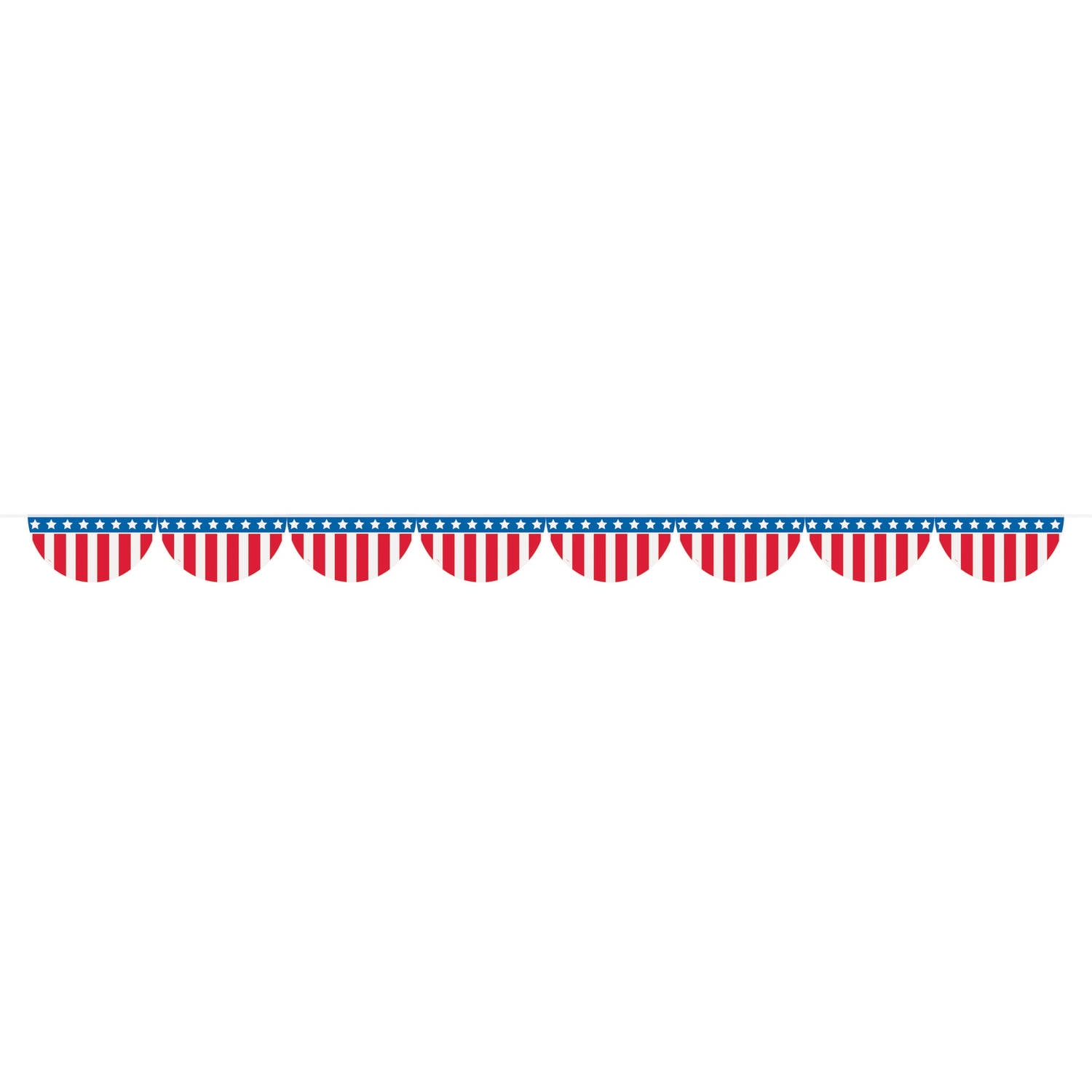 12' Plastic Patriotic American Flag Bunting - Walmart.com