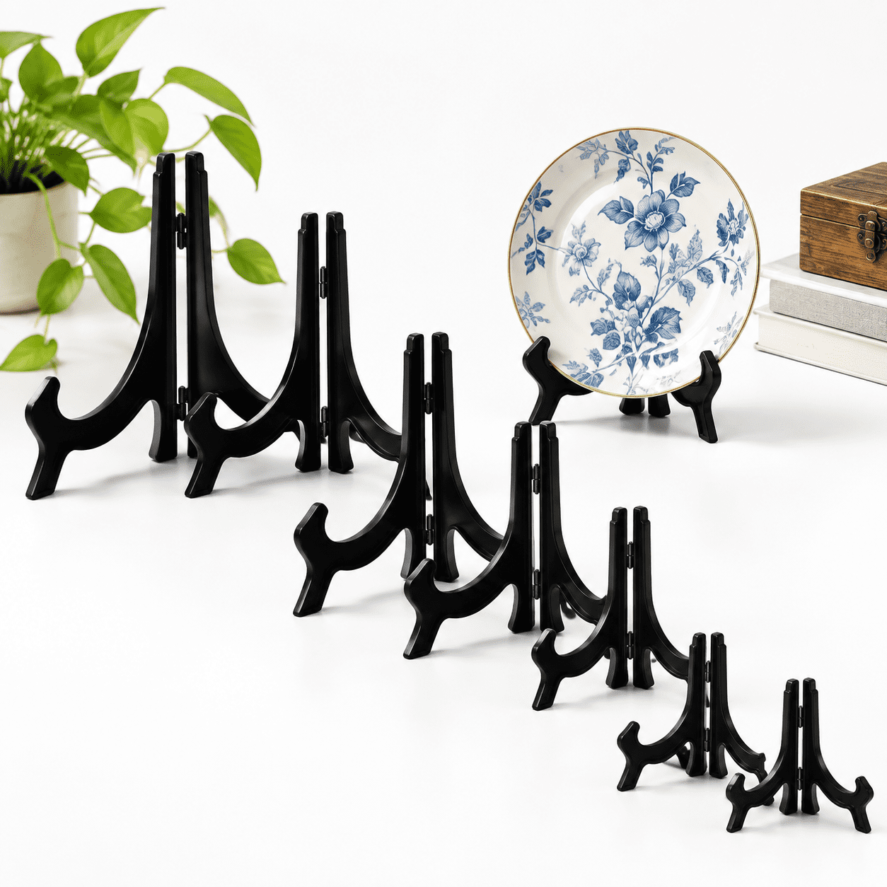 12 Plate Stands Display 4.33 6.3 9.84 Inches Black - Walmart.com