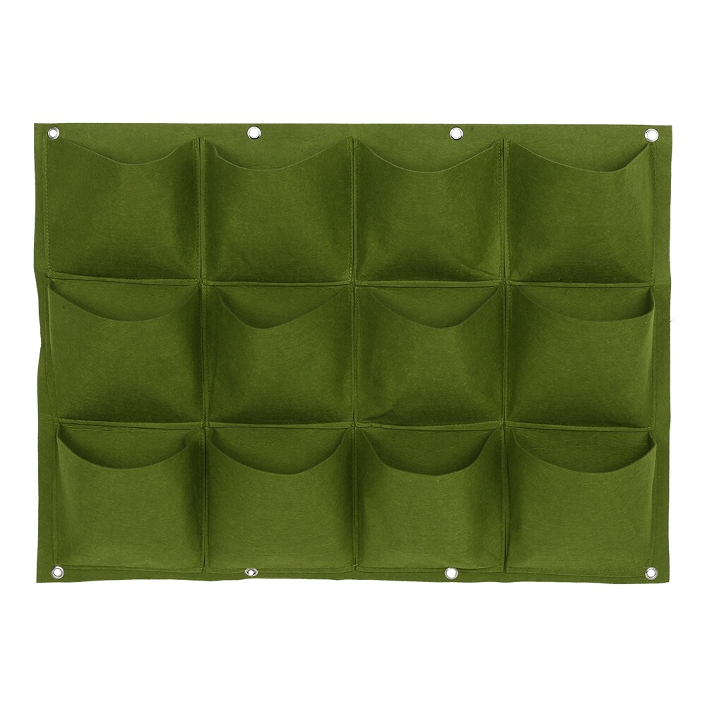 12-Pocket Balcony Wall Planters for Space-Saving Flower & Plant Hanging ...