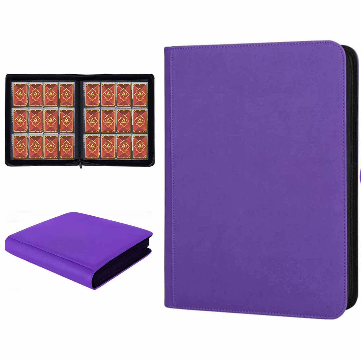 12 Pocket Card Binder, Ringless Side Loading Card Holder Album, Holds ...