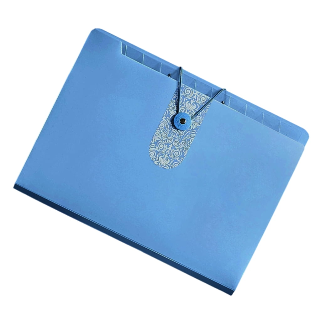 12 Pocket Expandable Folder Letter Size Document Organiser for Office ...