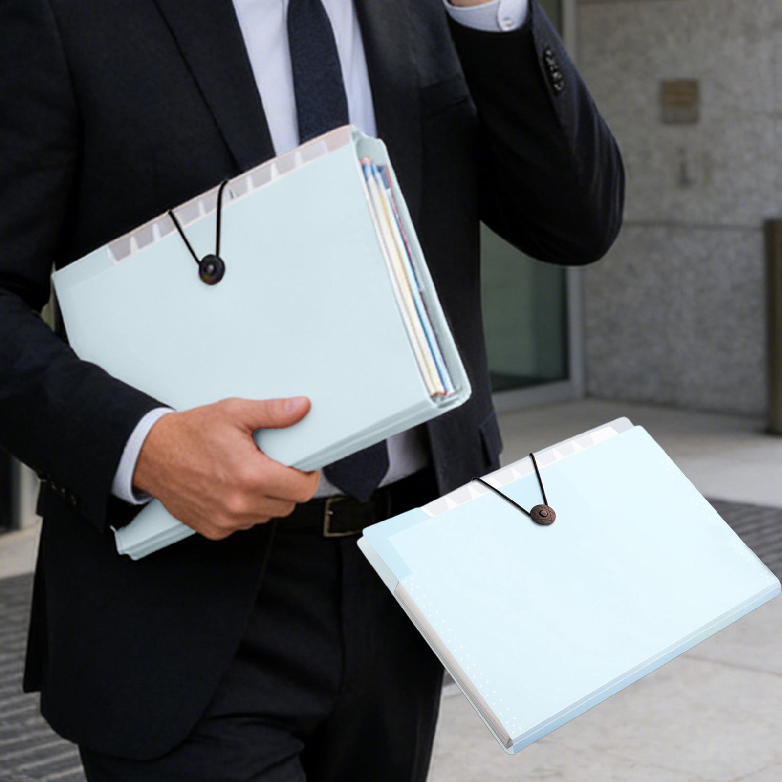 12 Pocket Expanding File Folder Accordion Organizer, Portable Document ...