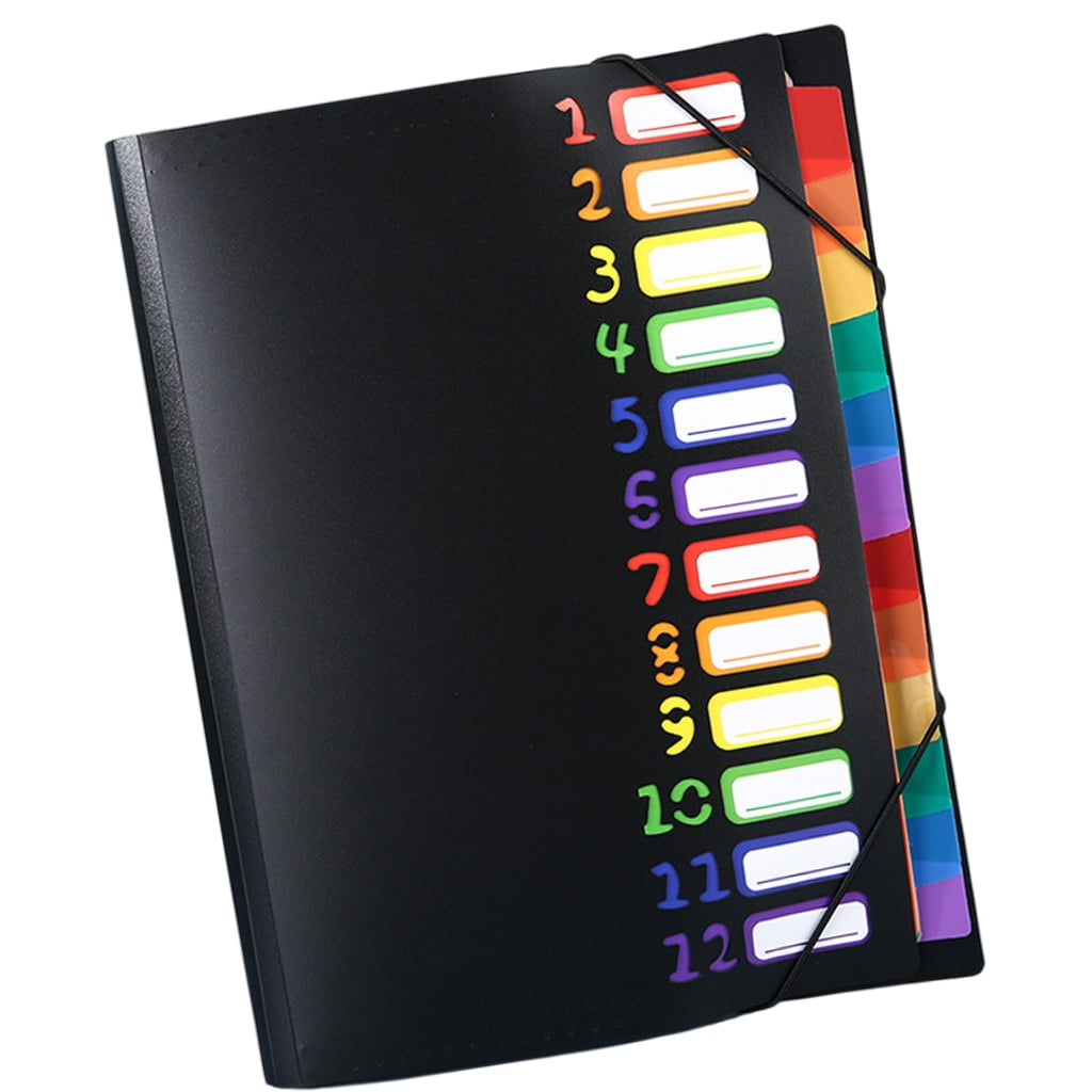12 Pocket Expanding File Folder Letter Size Document Organiser Sorting ...