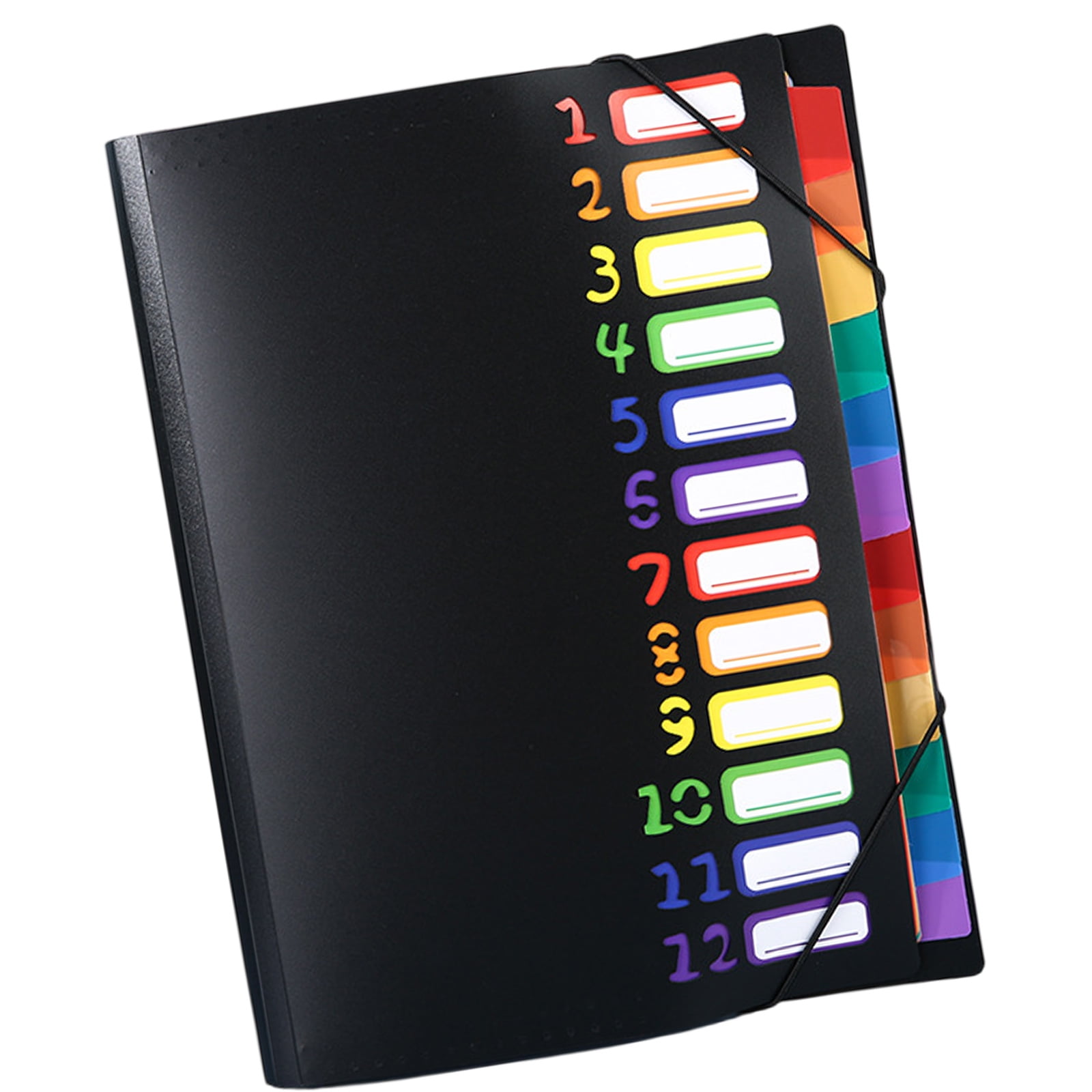 12 Pocket Expanding File Organizers Sorting Folder Letter Size Document ...