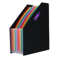 12 Pockets Expandable File Storage Stand Slanted Opening Plastic ...