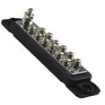 12 Point Busbar Bus Bar Power Distribution Block 180A 12V Dc Black ...