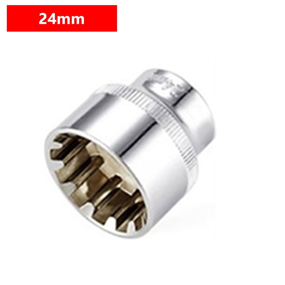 12 Point Mirror Short Socket Head 3/8inch Drive Torx Bit Ratchet Wrench ...