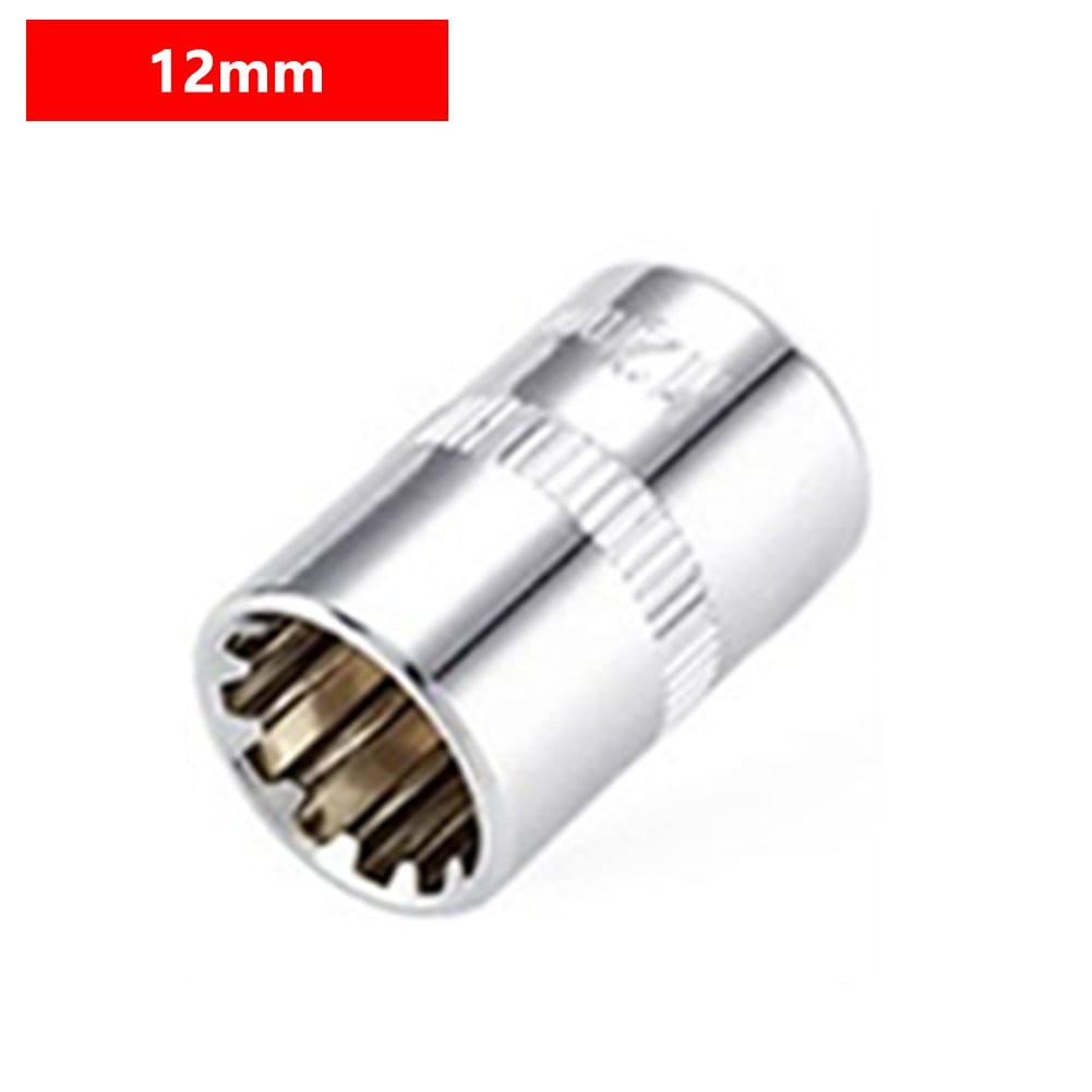 12 Point Mirror Short Socket Head 3/8inch Drive Torx Bit Ratchet Wrench ...