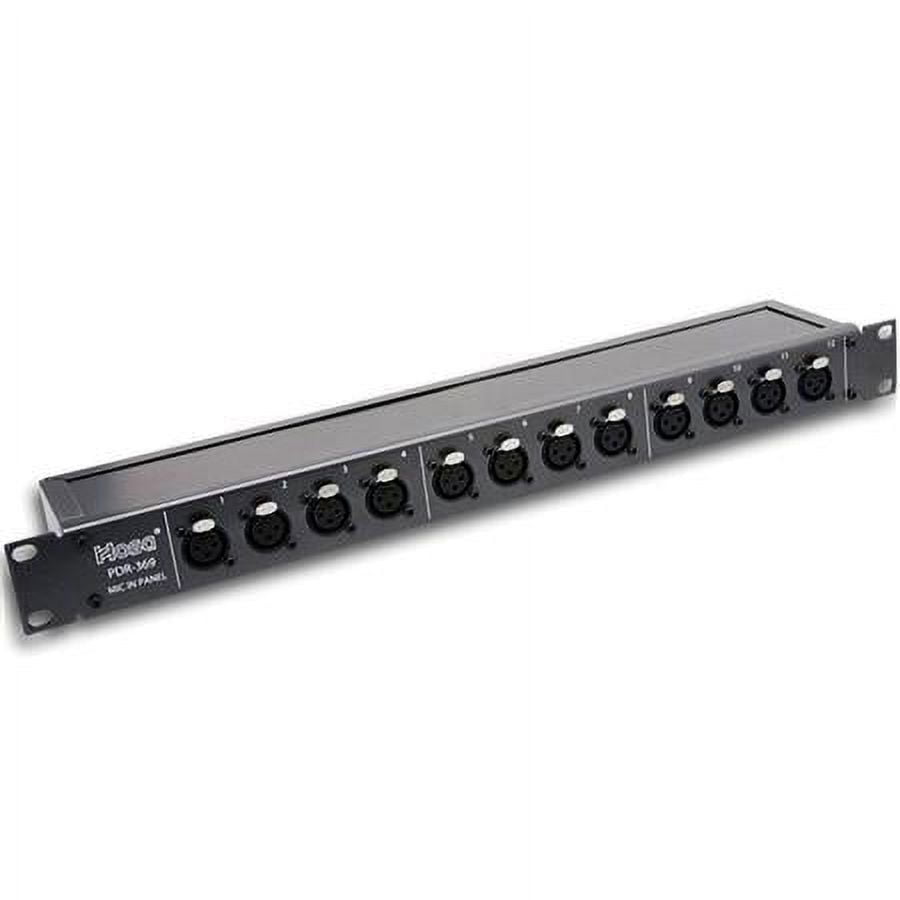 Hosa PDR-369 12-Point XLR Balanced Patchbay - Walmart.com