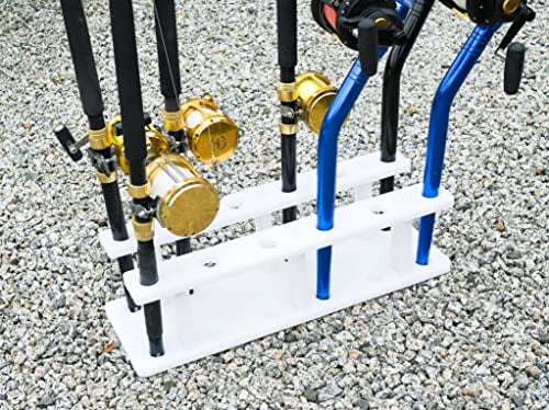 12 Pole Marine Board Fishing Rod Organizer Holder Rack for Garage ...