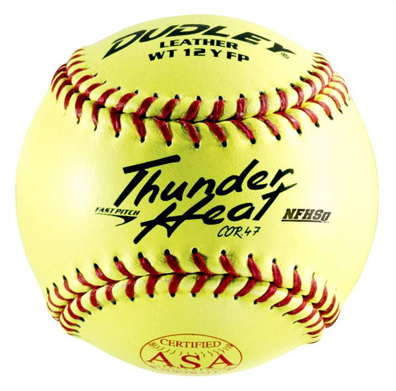 12" Poly Core Thunder Heat Softball Dual Stamp ASA/NFHS Leather Cov ...