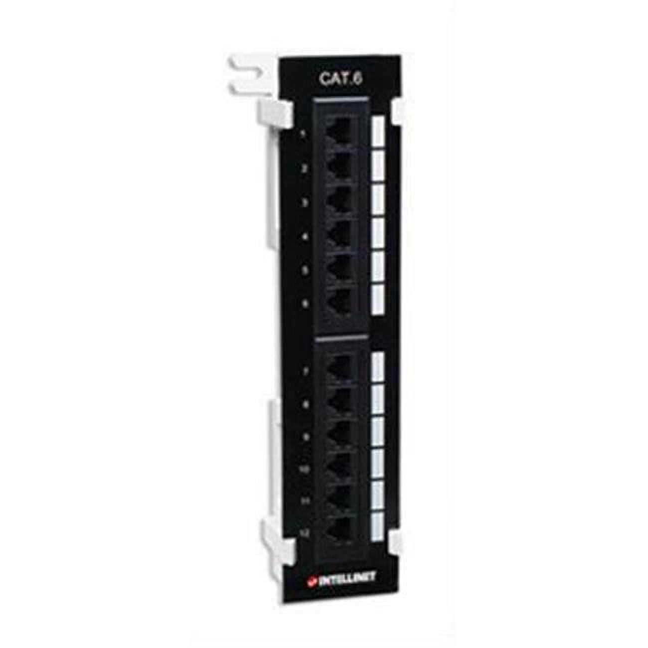 12 Port CAT6 Vertical Wallmount Patch Panel with 89D Bracket - Walmart.com