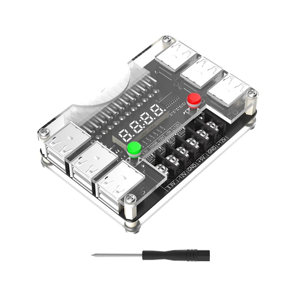 12 Port USB 3A with Acrylic Case Breakouts Power Board 3.30V 5V 12V ...