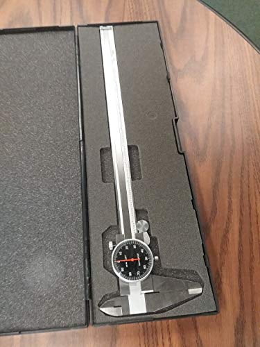 12" Precision Stainless Steel DIAL Caliper Black face #104B-451-new ...