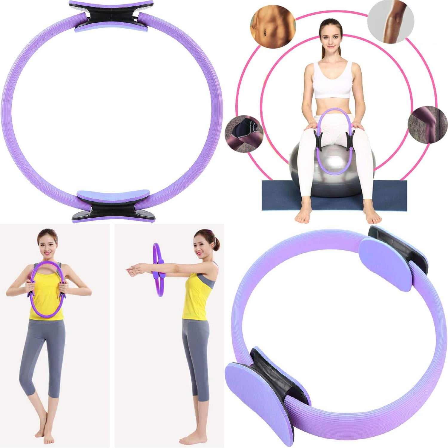 out Magic Circle Pilates Ring with Resistance Bands - Premium Thigh and ...