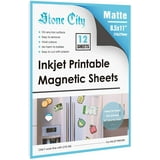 12 Printable Magnetic Sheets, Magnet Photo Paper 8.5x 11 Matte for ...
