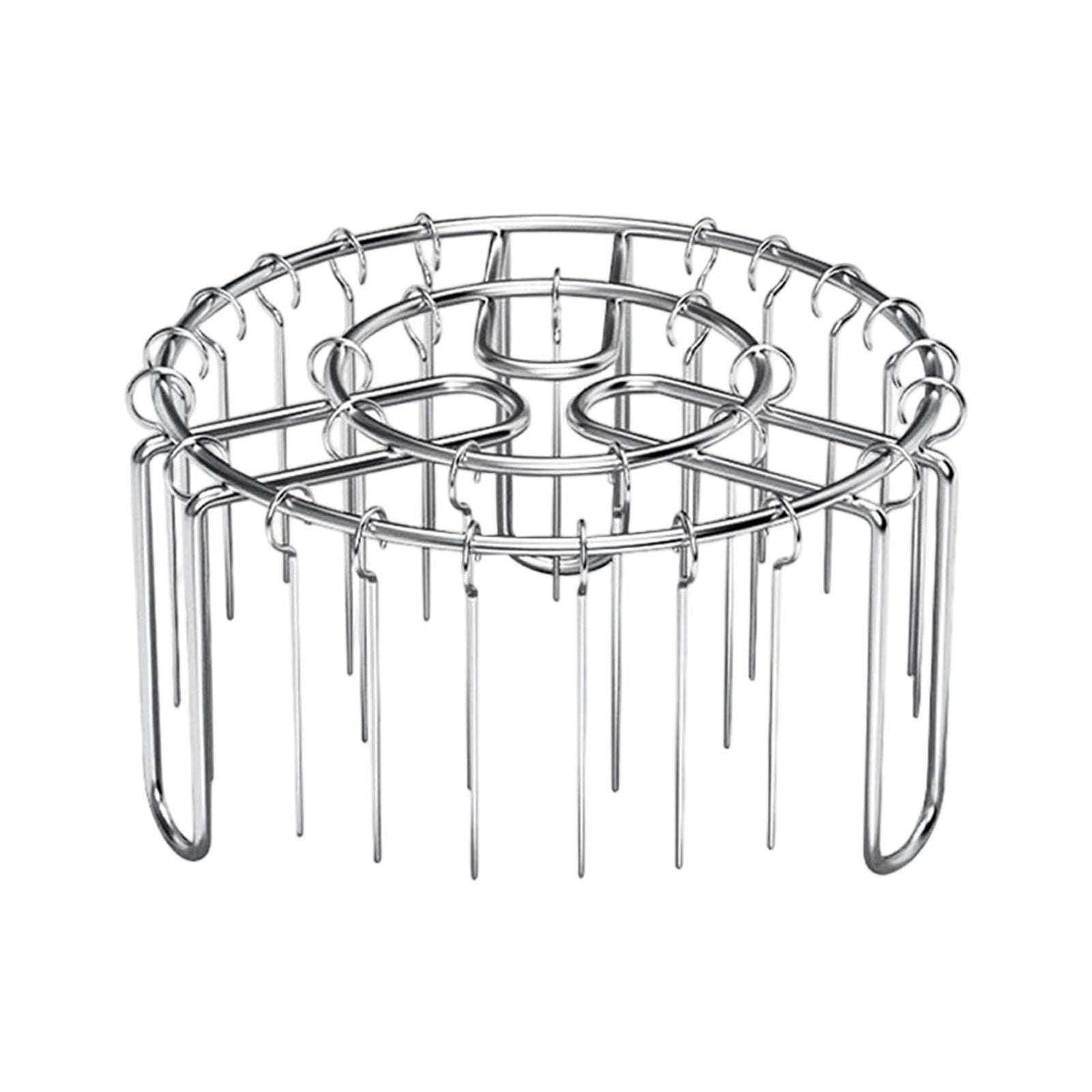 12-Prong Heavy Duty Stainless Steel Air Fryer Grill Rack Vertical ...