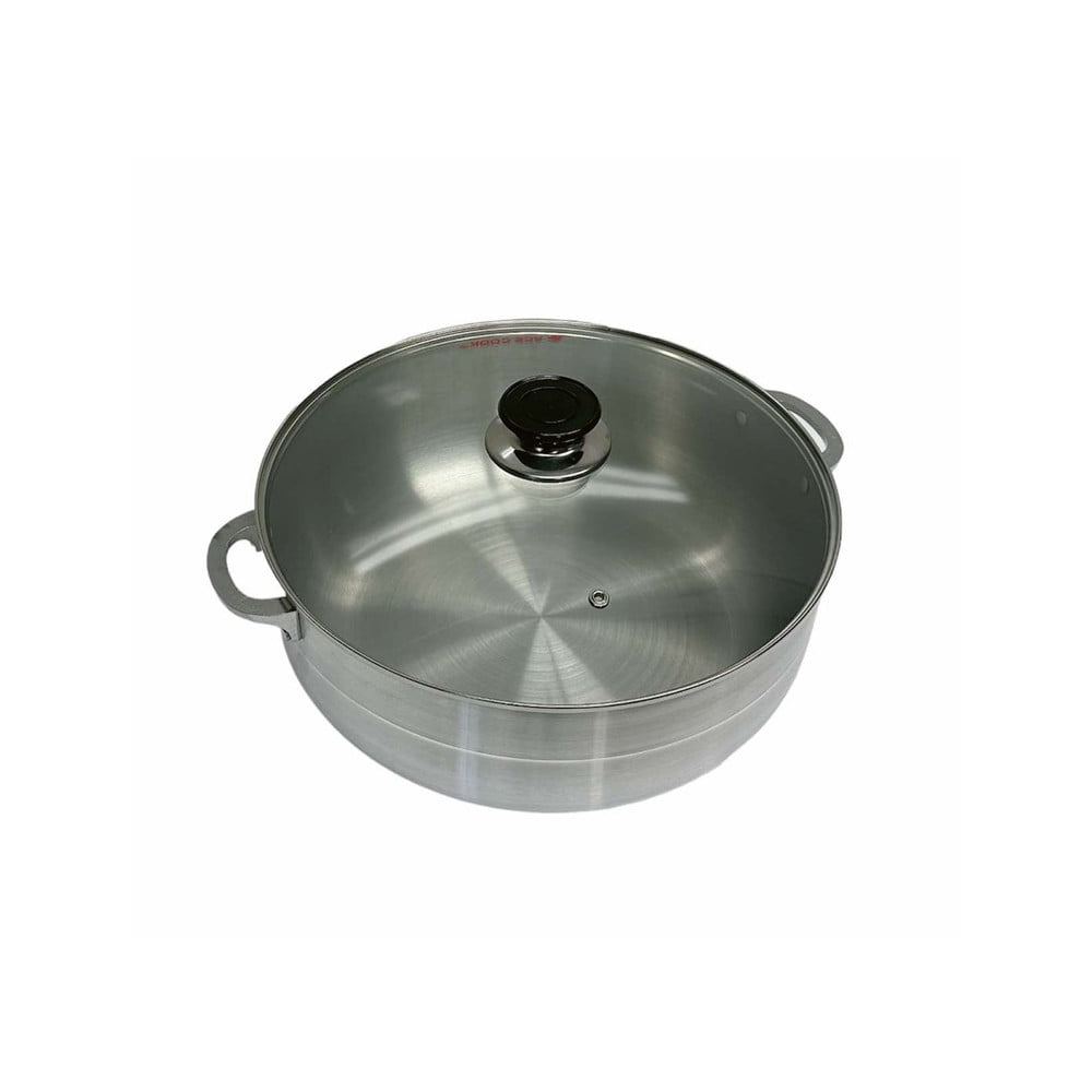 12 Qt Aluminum Caldero Stock Pot, Cooking Dutch Oven With Glass Lid ...