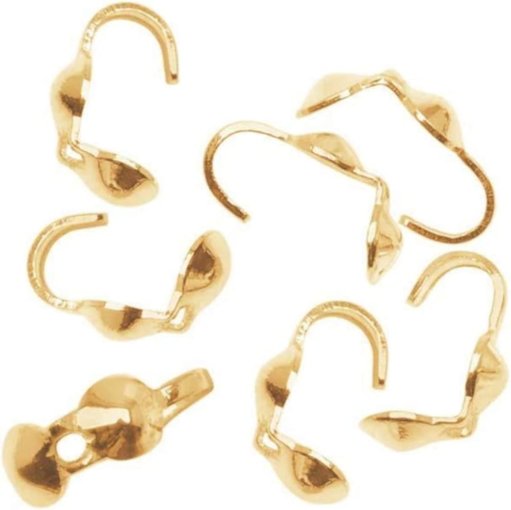 12 Qty 14k Gold Filled Clamshell Bead Tips By JensFindings - Walmart.com