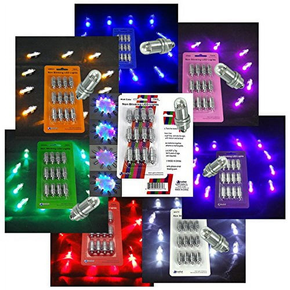 12 Quantity Blue Mini LED Lights Waterproof Submersible Party Wedding ...