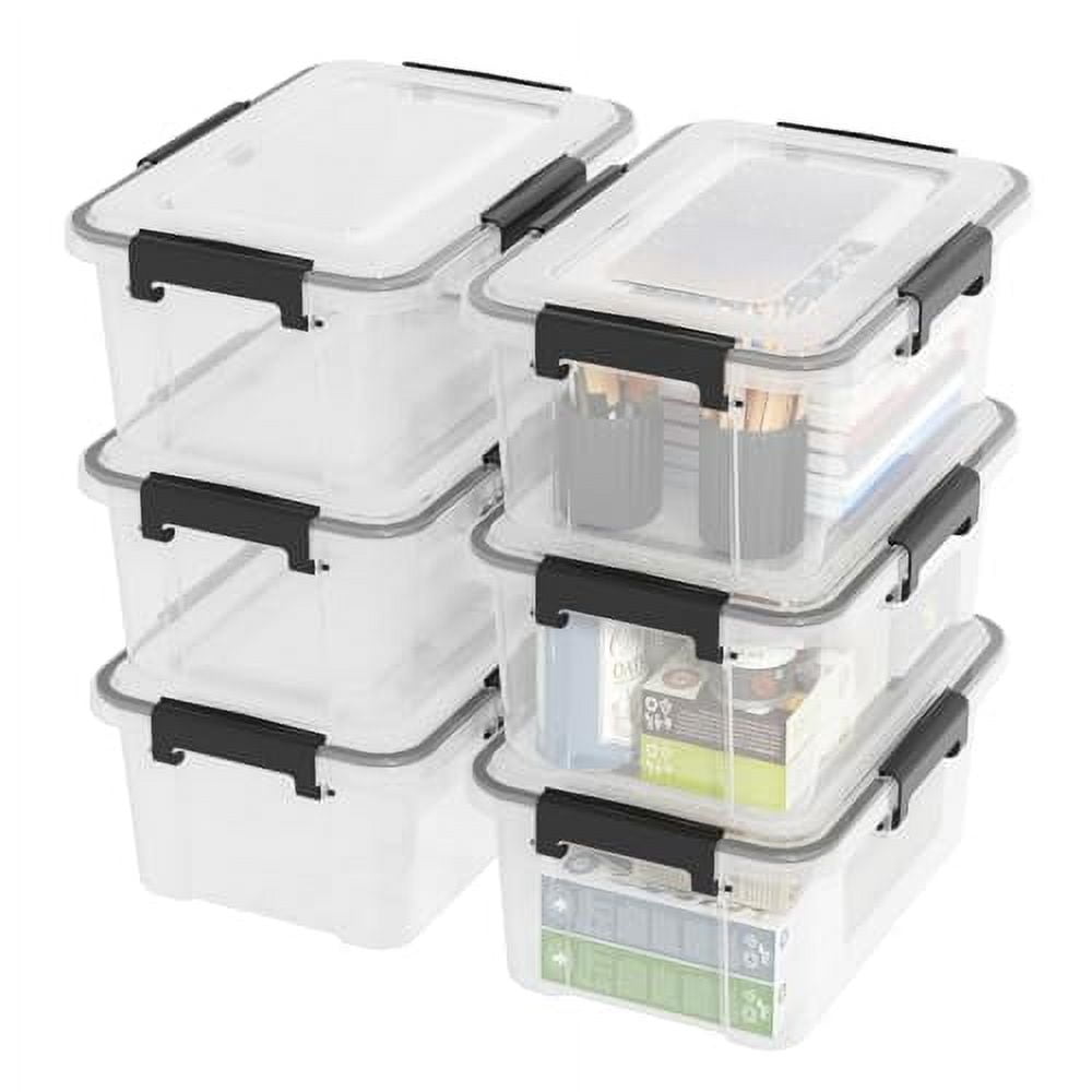 12 Quart Clear Storage Bins - Family-Friendly Organization for Food ...